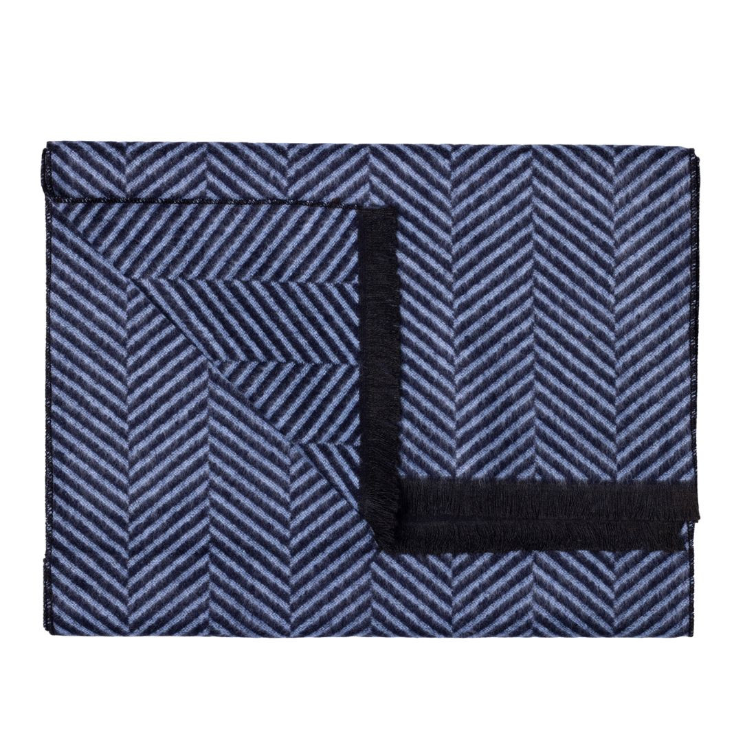 Swole Panda Light Blue Herringbone Scarf - Graham McGrath