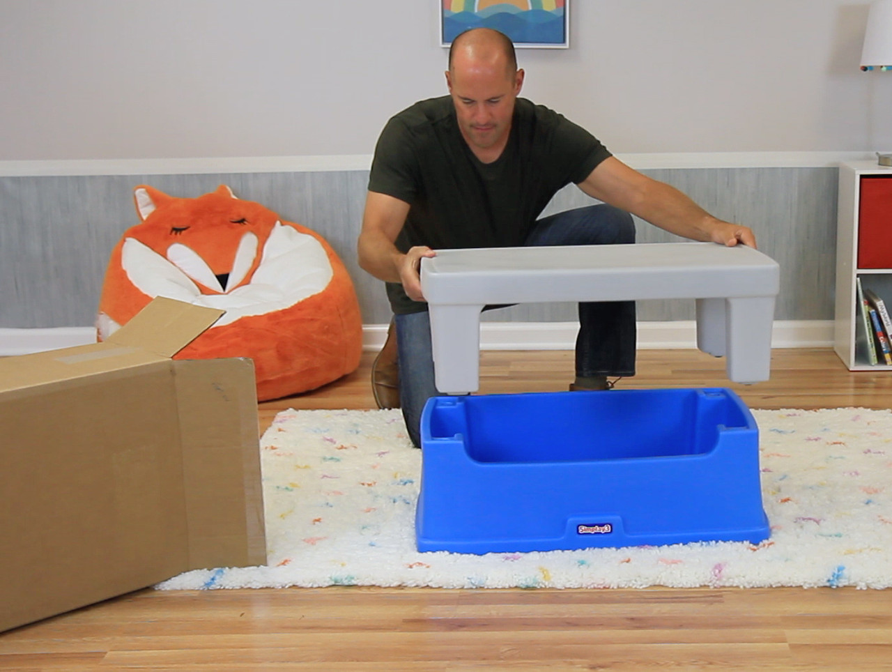 Kids Fully Assembled Multi-Purpose Activity and Storage Table