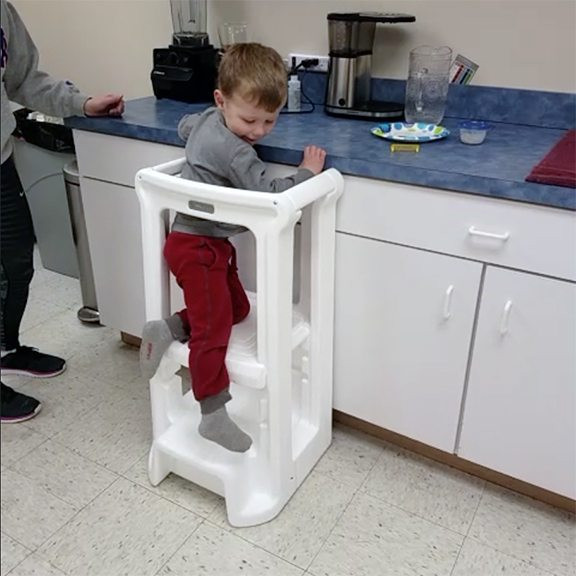 Toddler Tower Adjustable Stool | Kids Adjustable Height Step