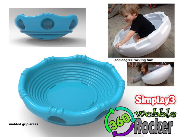 Kids Indoor/Outdoor Rock Around Wobble Disk | Build Core Stability