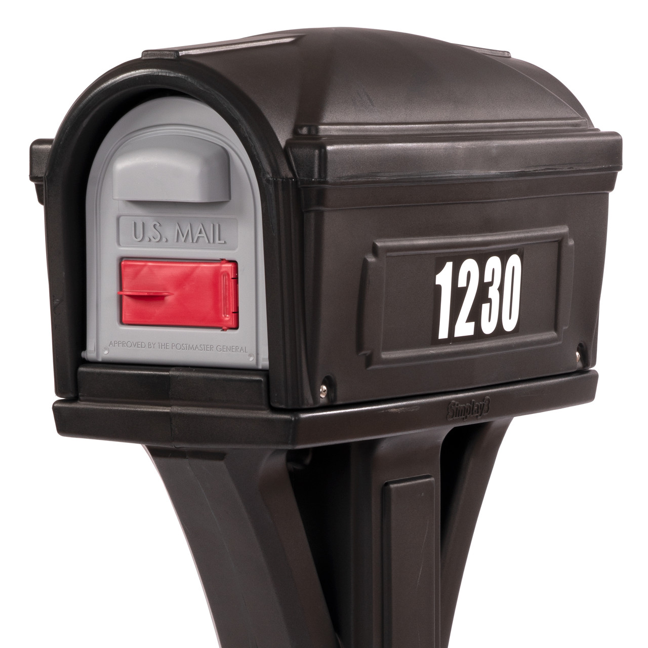 Durable Plastic Mailbox and post combination- easy install | full kit ...
