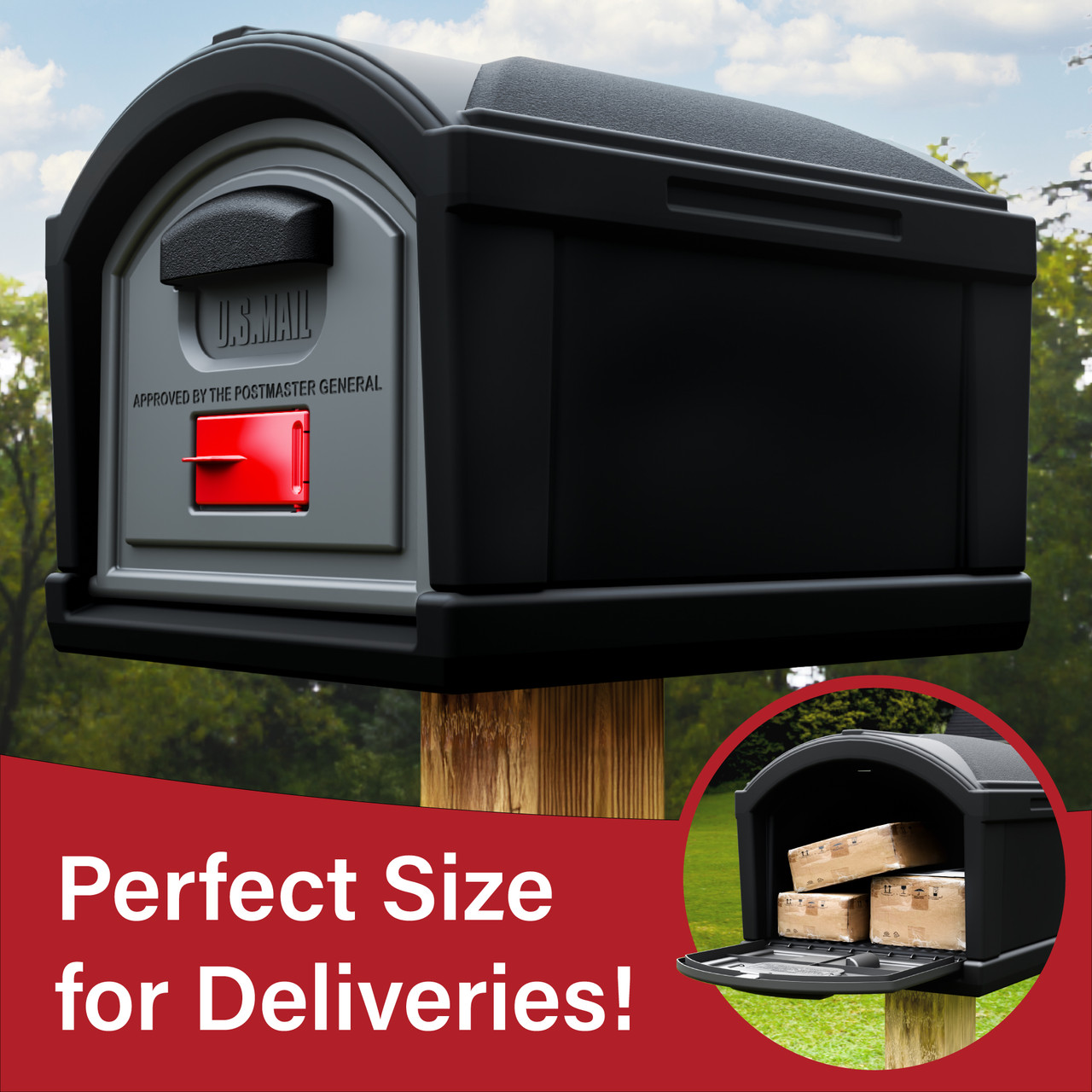 Simplay3 American Home Extra Large T4 XL Classic Mailbox Top