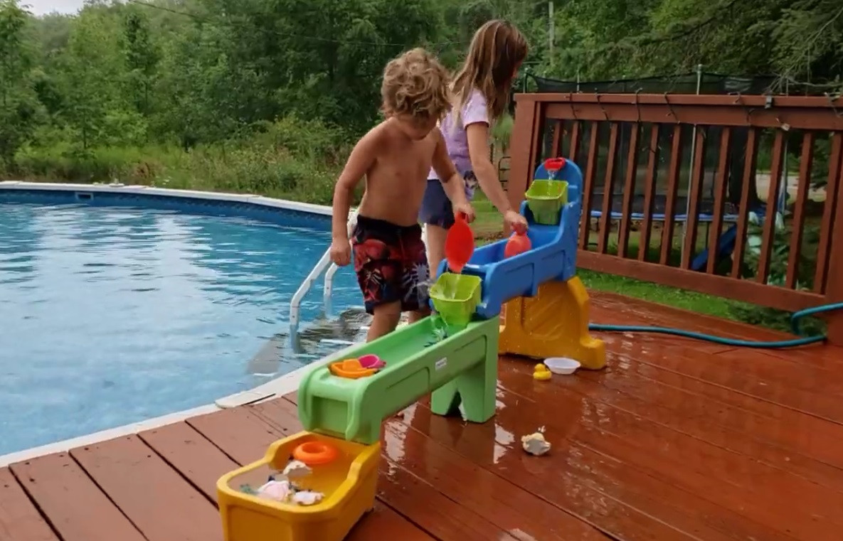 Rushing River Falls Multilevel Outdoor Water Play Table