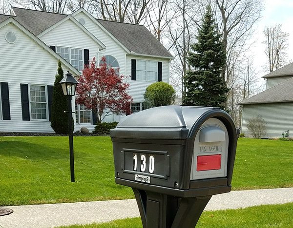 Durable Plastic Mailbox and post combination- easy install | full kit ...