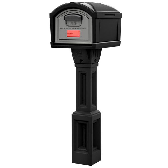 Durable Plastic Mailbox and post combination- easy install | full kit ...