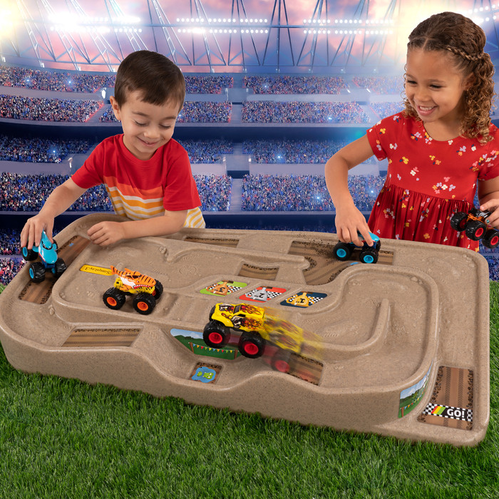 Carry and Go Race Track Toy Car and Train Table | Kid’s Race Track ...