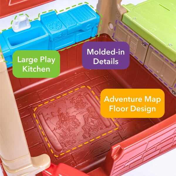 Simplay3 Sunny Slide and Climb Picnic Playhouse