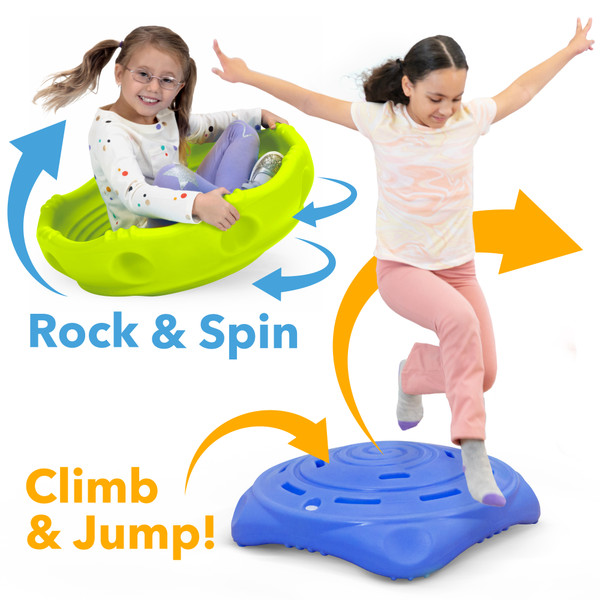 Kids Indoor/Outdoor Rock Around Wobble Disk | Build Core Stability