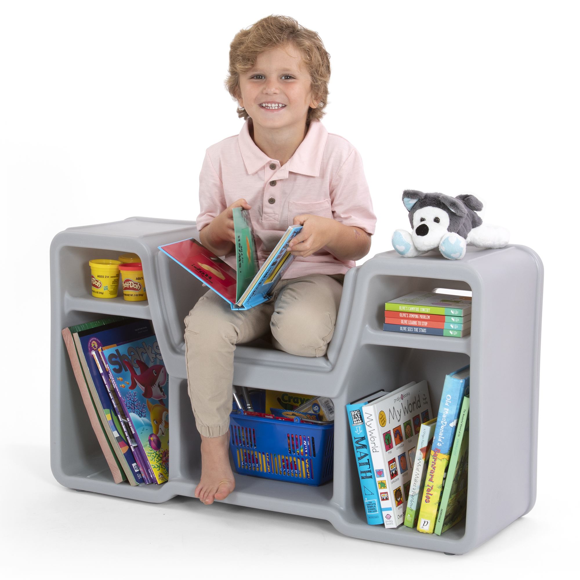 Childrens bookcase with reading nook store