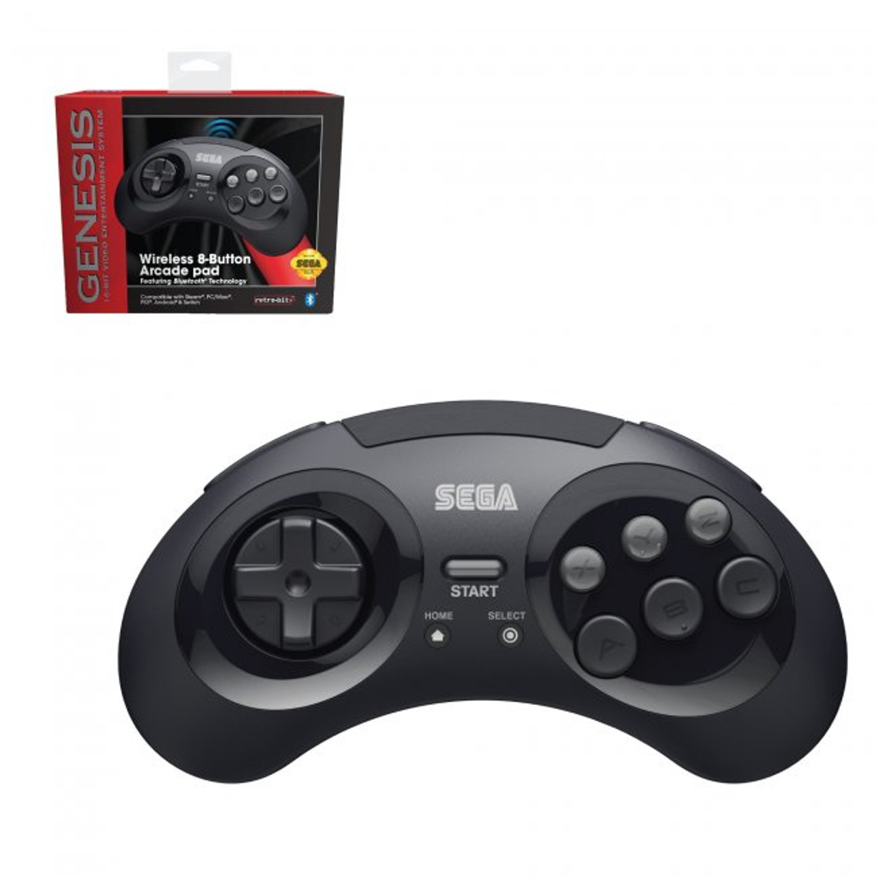 8 Button Bluetooth Controller For Sega Genesis Officially Licensed