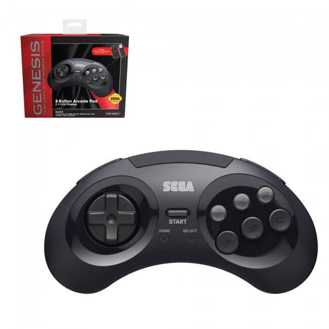 8-Button Wireless 2.4 GHz Controller for Sega Genesis - Officially ...