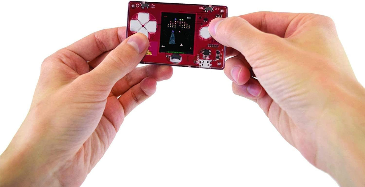 Micro Arcade Galaga - Pocket Sized Portable Game System - Stone Age Gamer