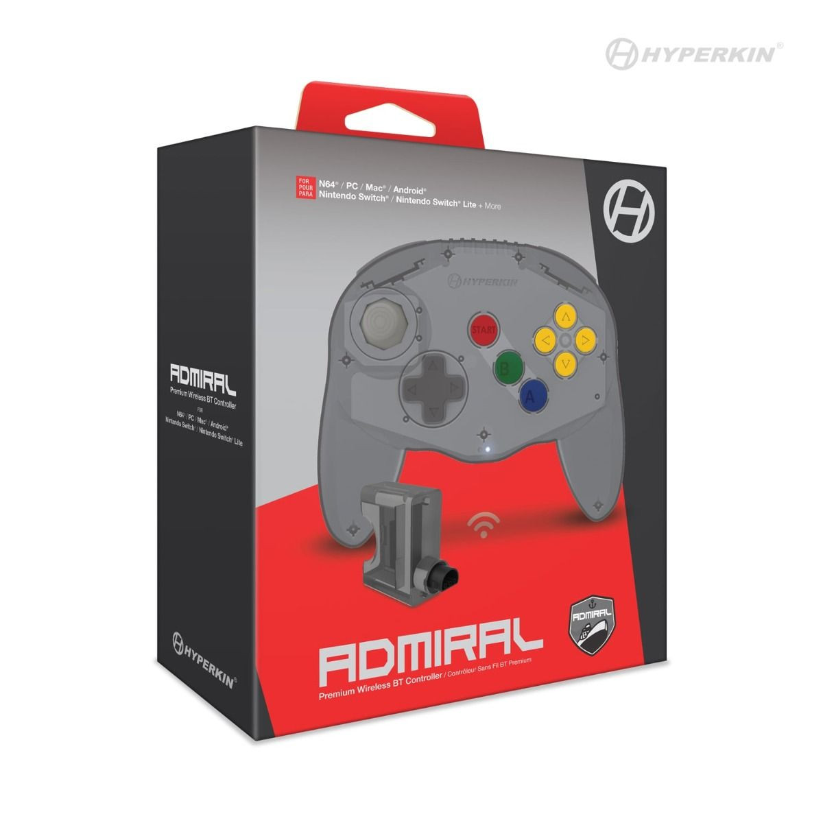 Admiral Bluetooth Controller For Nintendo 64 - Hyperkin - Stone Age Gamer