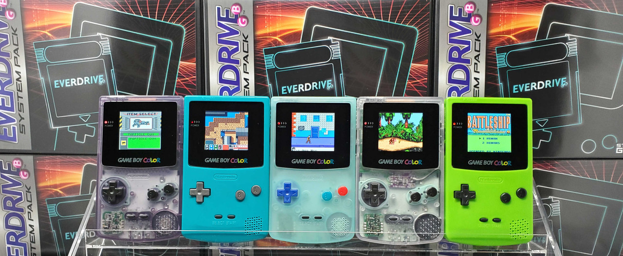 Game Boy Color "Ready to Play" EverDrive System Bundle - Stone Age Gamer