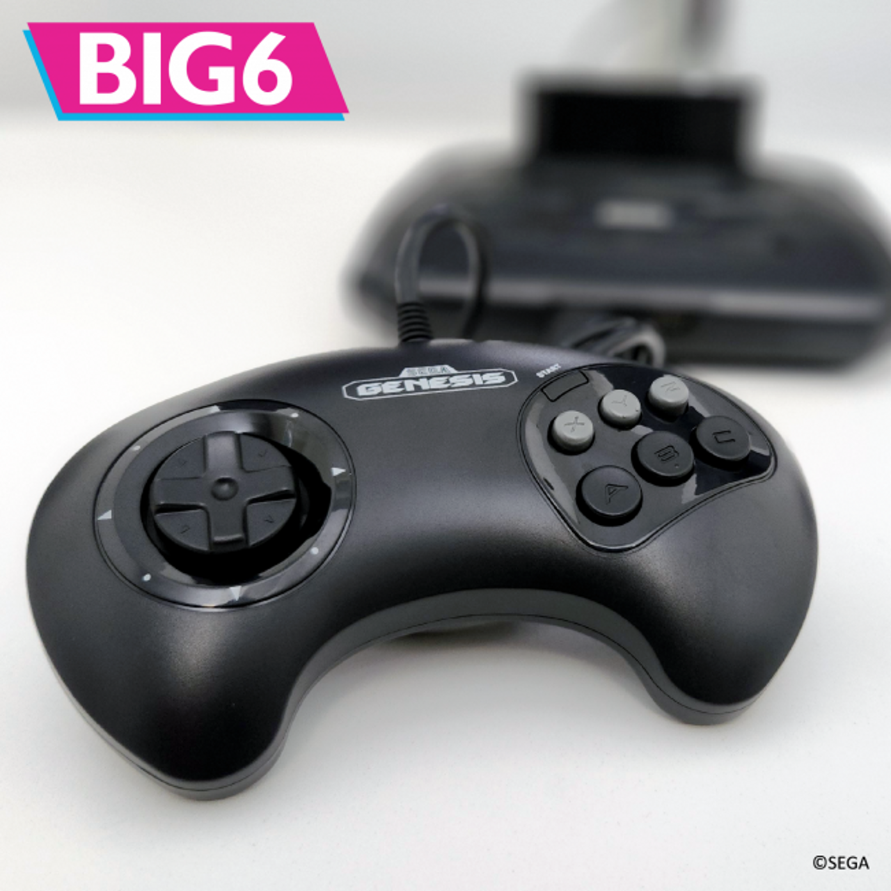 Big6 Wired 6 Button Controller For Sega Genesis Officially Licensed