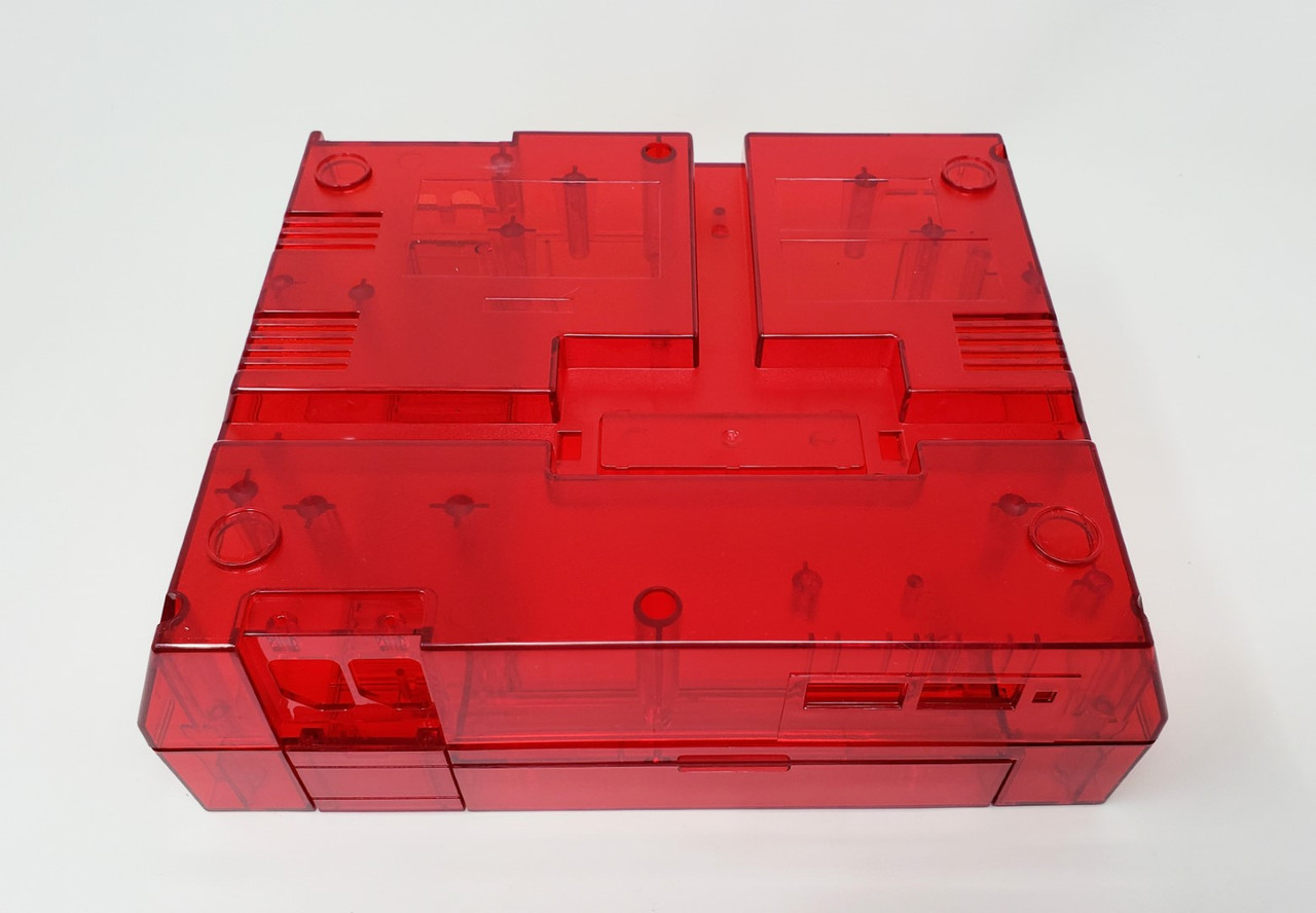 Nintendo NES Replacement Console Shell - Clear Red - Stone Age Gamer
