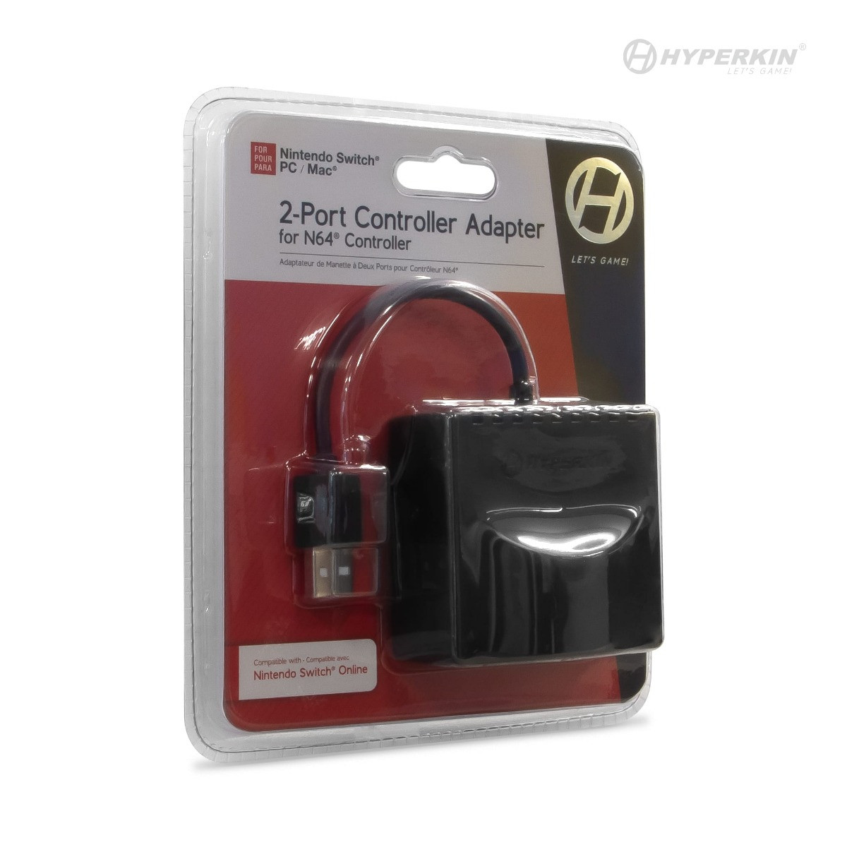 2-Port USB Controller Adapter for Nintendo 64, Switch, PC, and Mac ...