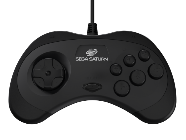 Officially Licensed Sega Saturn-Style USB Controller for PC & Switch ...