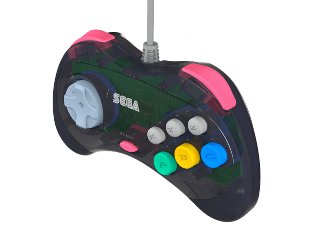 Officially Licensed Sega Saturn-Style USB Controller for PC & Switch ...
