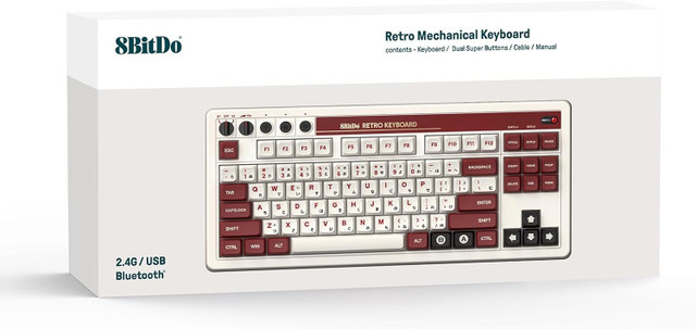 Retro Mechanical Keyboard for Windows & Android Famicom Edition ...