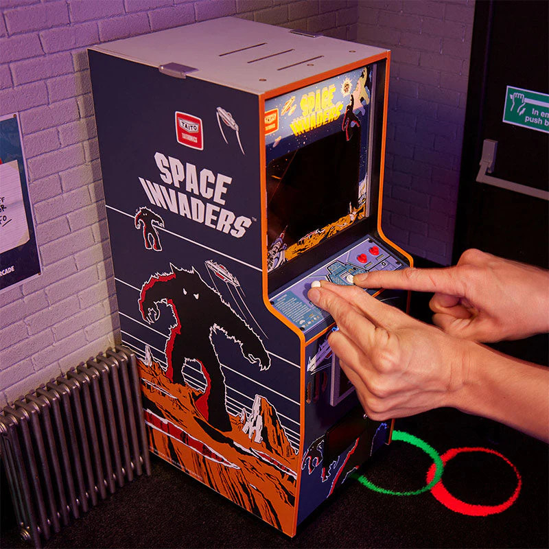 OFFICIAL TAITO SPACE INVADERS Quarter Size Arcade Cabinet - Stone Age Gamer