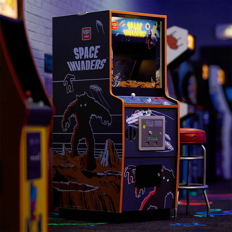 OFFICIAL TAITO SPACE INVADERS Quarter Size Arcade Cabinet - Stone Age Gamer