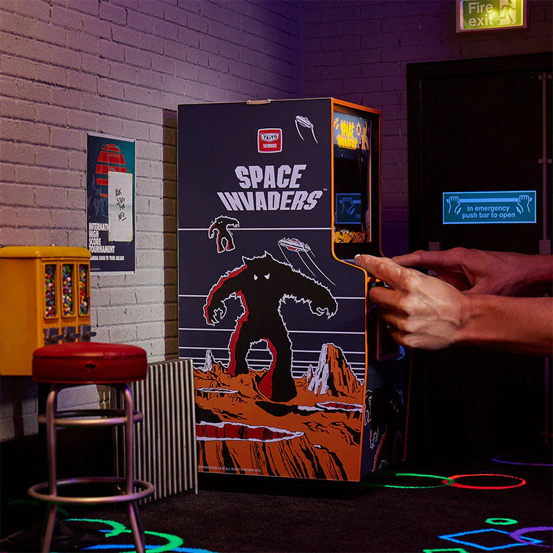 OFFICIAL TAITO SPACE INVADERS Quarter Size Arcade Cabinet - Stone Age Gamer