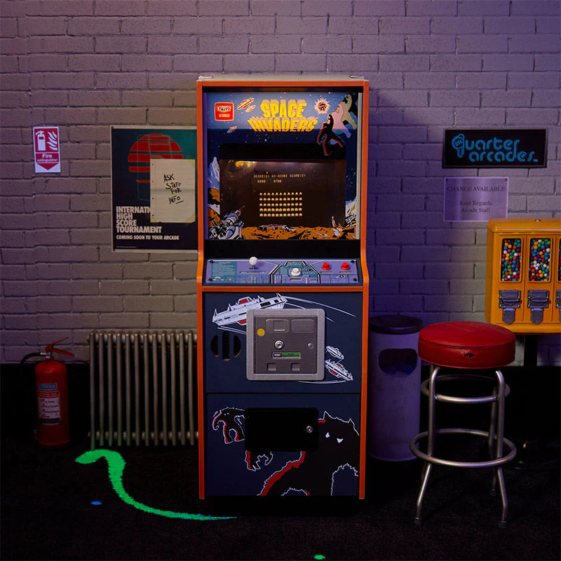 OFFICIAL TAITO SPACE INVADERS Quarter Size Arcade Cabinet - Stone Age Gamer