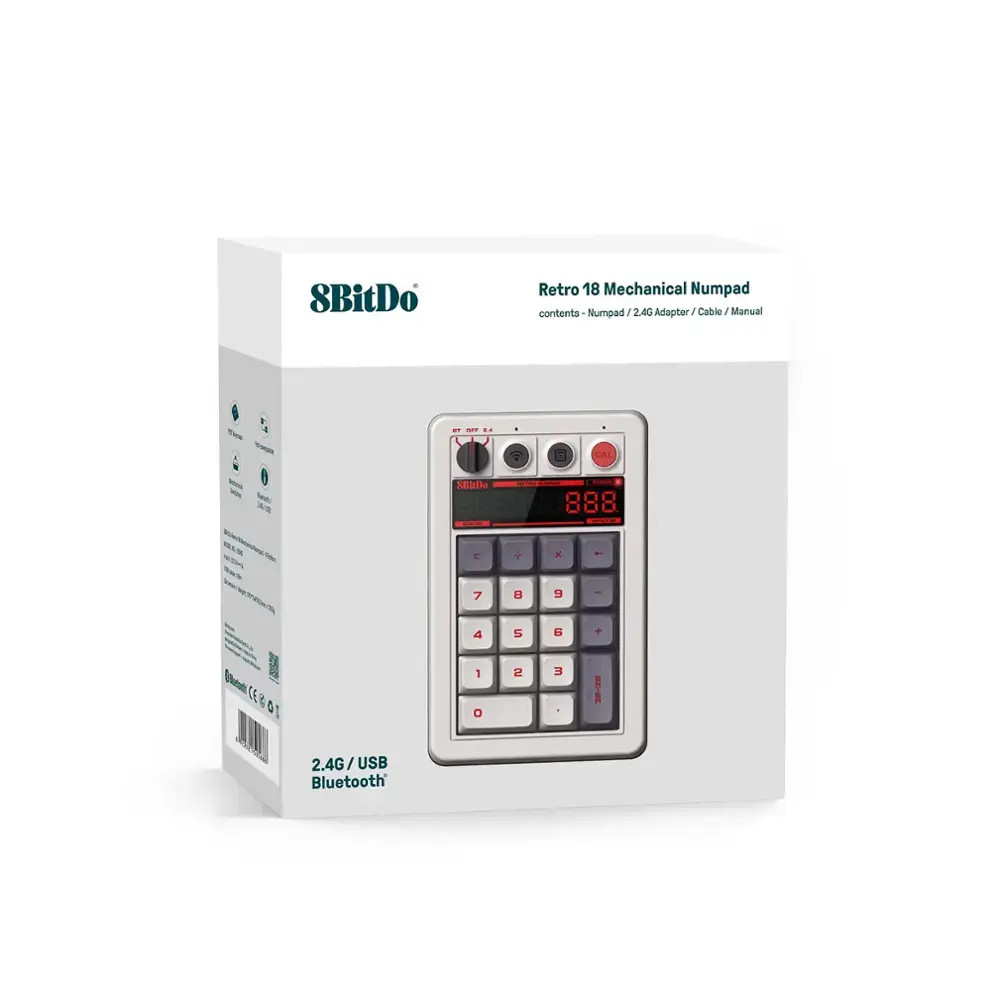 Retro Mechanical Numpad - N Edition - 8BitDo - Stone Age Gamer