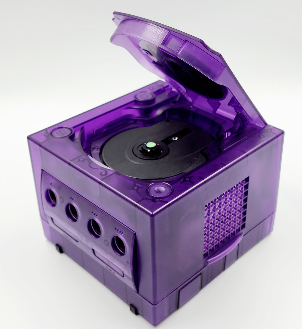 GameCube w/ New Clear Purple Shell HD Compatible Console Bundle - Stone ...