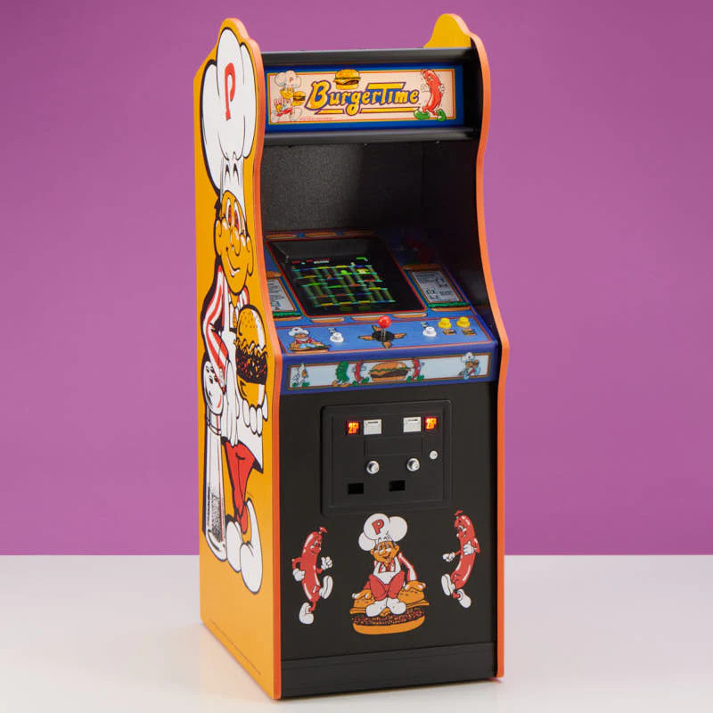 Official Data East BurgerTime Quarter Size Arcade Cabinet - Stone Age Gamer