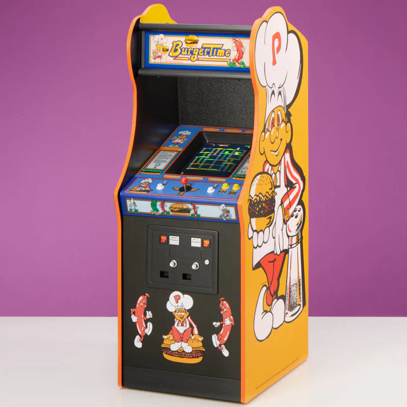 Official Data East BurgerTime Quarter Size Arcade Cabinet - Stone Age Gamer