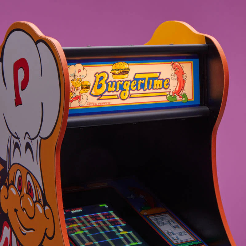 Official Data East BurgerTime Quarter Size Arcade Cabinet - Stone Age Gamer