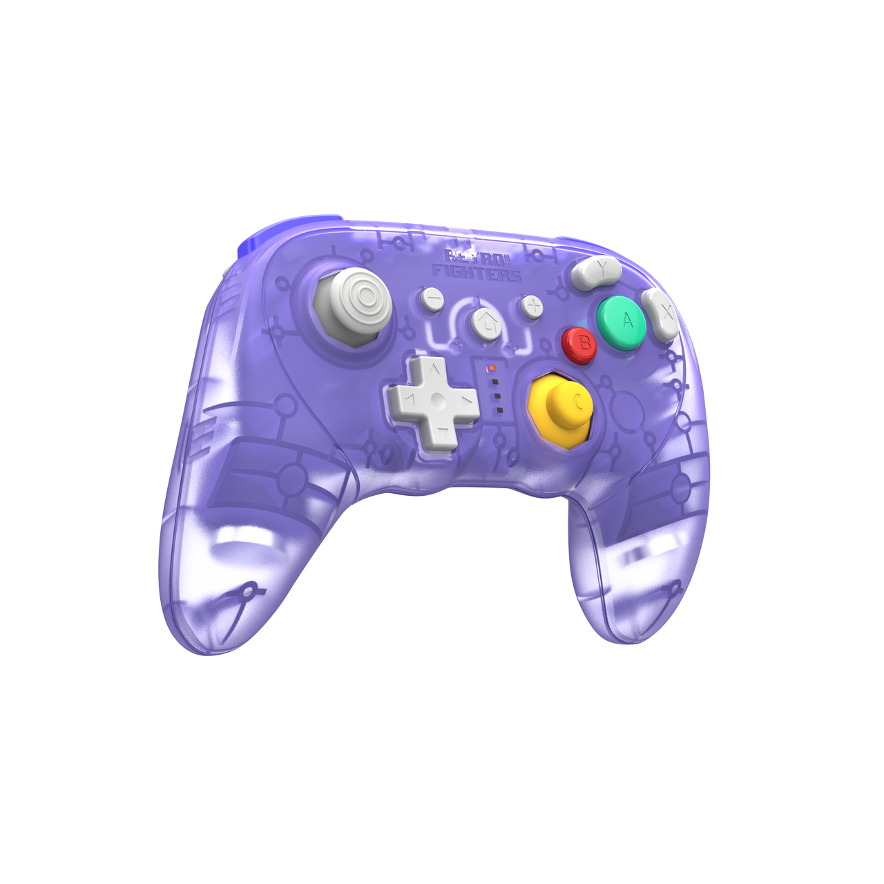 BattlerGC Pro Glacial Dual Wireless Controller for GameCube, Wii, WiiU, Switch, and PC - Stone ...