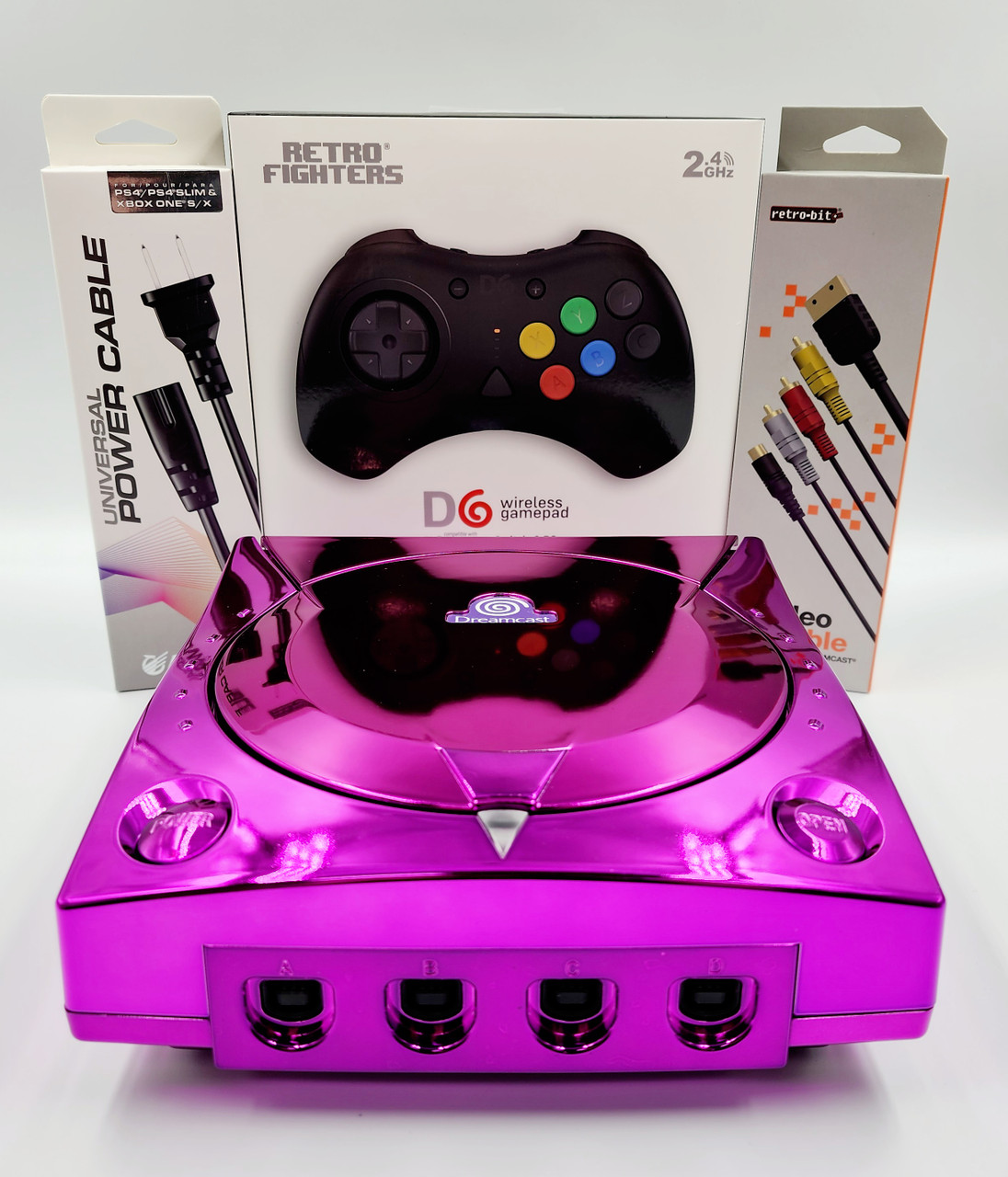 Upgraded Sega Dreamcast Console MODE M.2 Bundle w/ Premium Purple ...