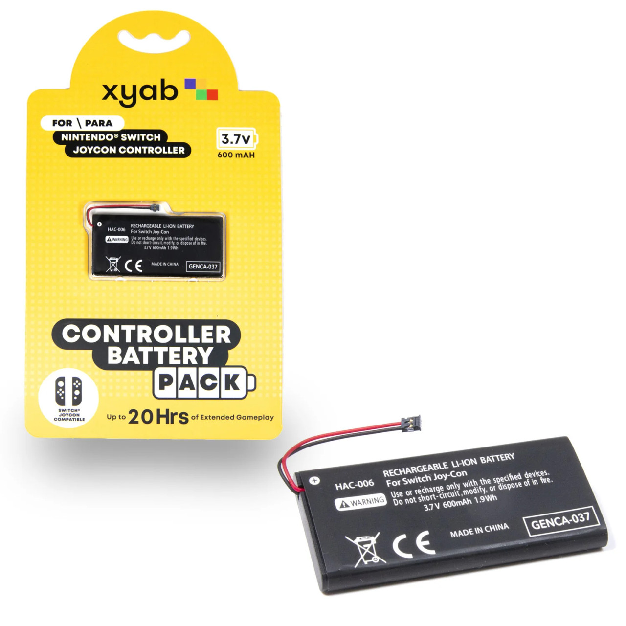 Rechargeable Battery Pack for Nintendo Switch Joycon Controllers ...