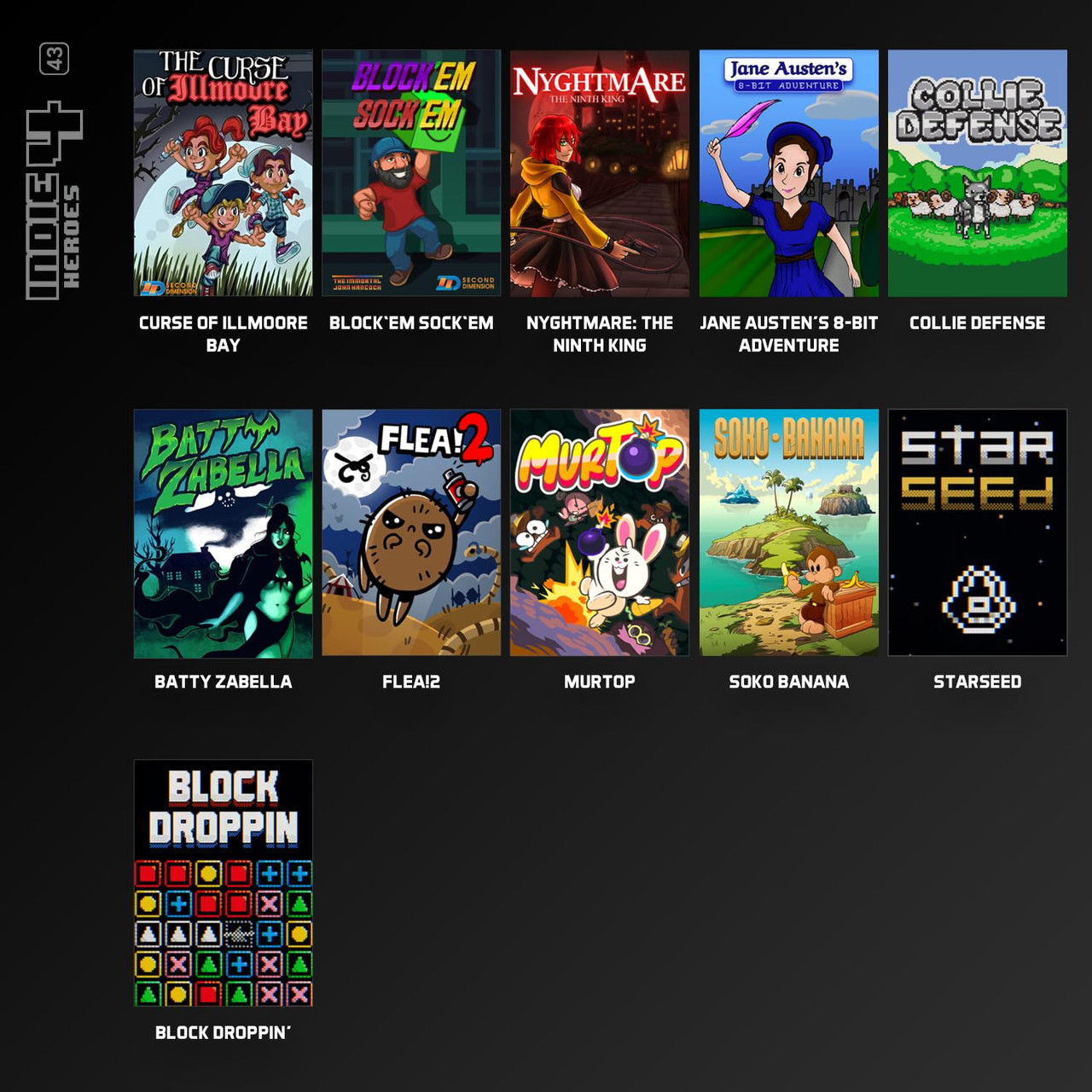 Indie Heroes Collection 4 - Evercade Game Cartridge - Stone Age Gamer