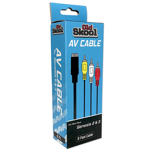 AV Cable for Sega Genesis Model 2, Sega CD, and 32X - Old Skool - Stone ...