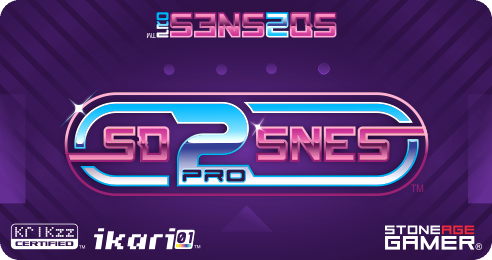 SD2SNES Pro Front Label (North American) - Stone Age Gamer