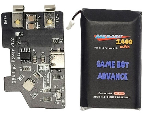MegaBat1400 High Capacity (1400mAh) USB C Rechargeable Battery Pak for ...