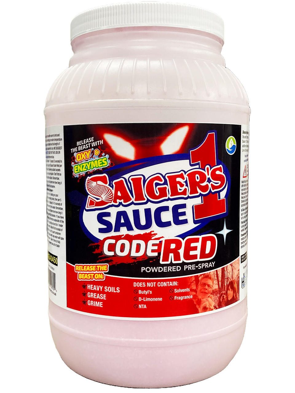 Saiger Sauce Code Red Powdered Enzyme Carpet Prespray | Clean Pro Supply