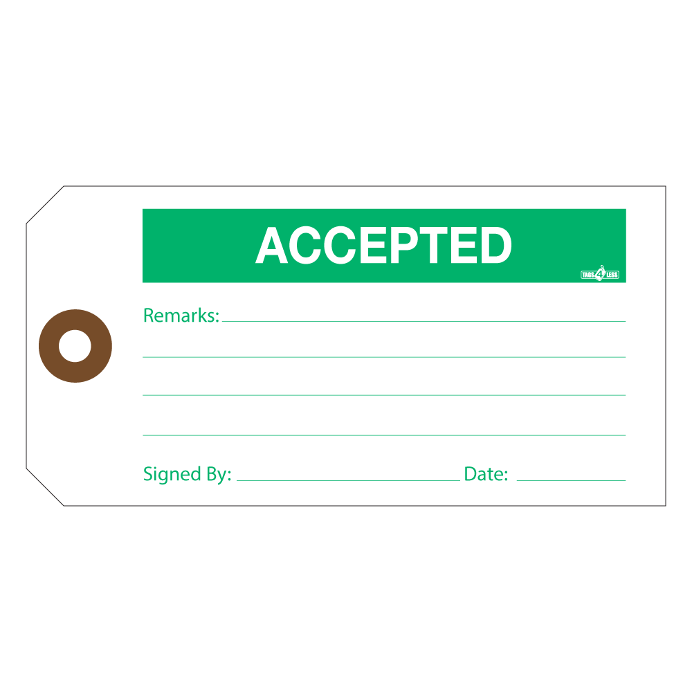 accepted inventory tags