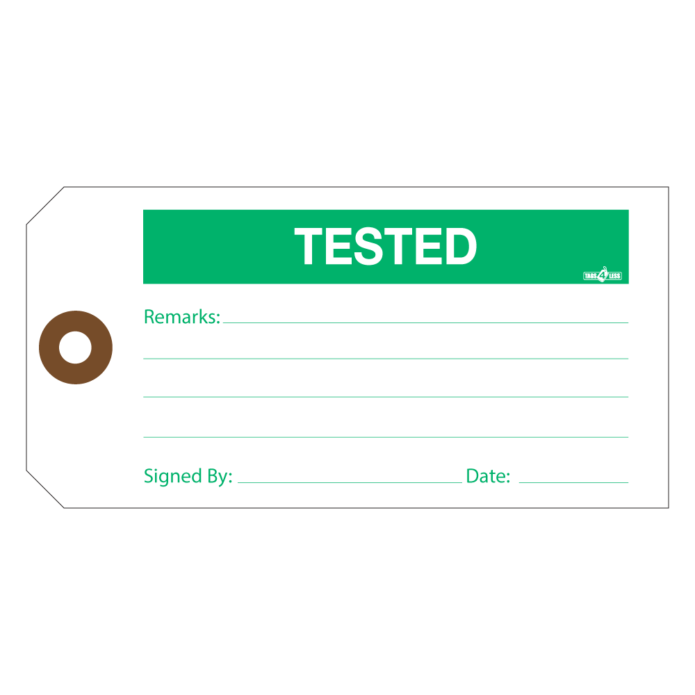 tested inspection tags