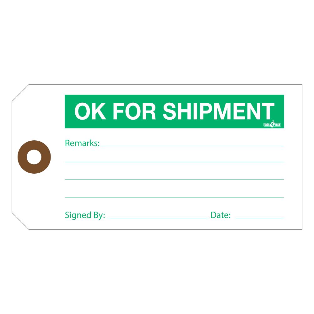 ok shipment production inventory tags