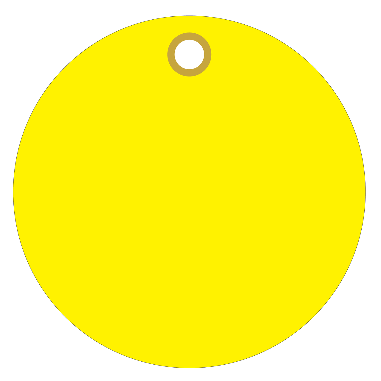 Colored Vinyl circle Tags
