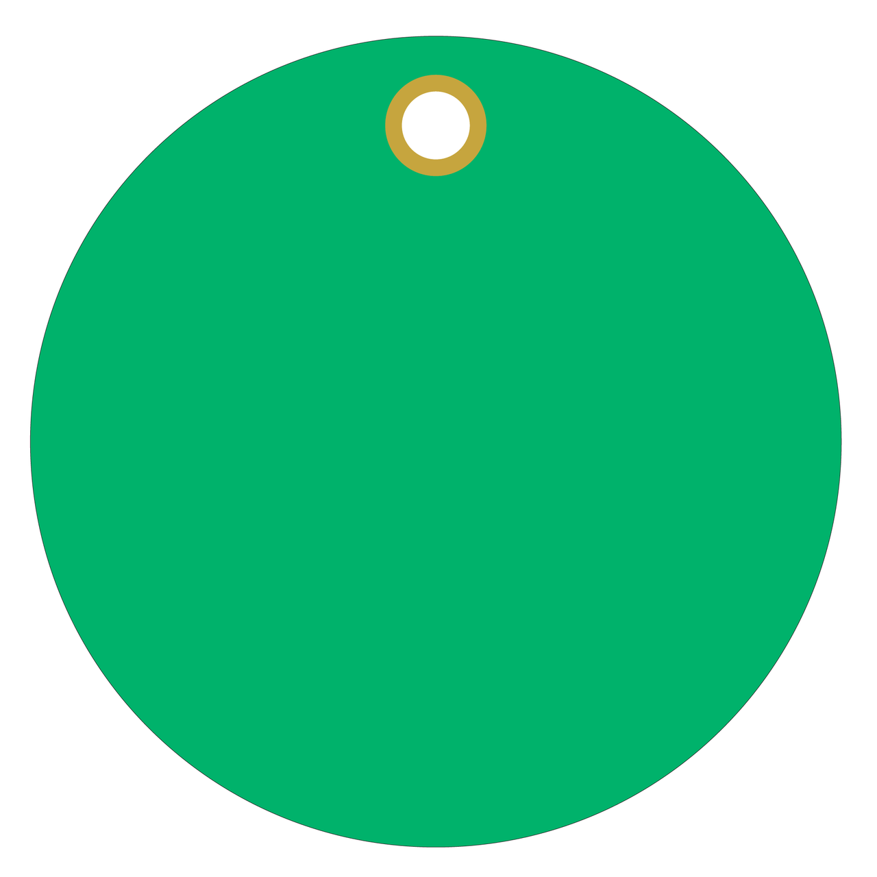 Colored Vinyl circle Tags