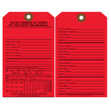 Florida red plastic impairment sprinkler tags