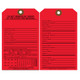 Florida red plastic impairment sprinkler tags