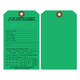outdoor plastic tag Florida Green Fire Sprinkler Inspection Tags