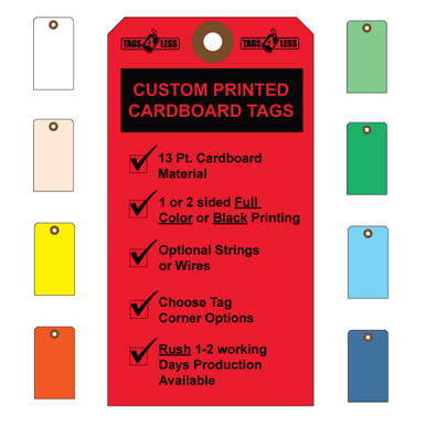 Custom printed tags